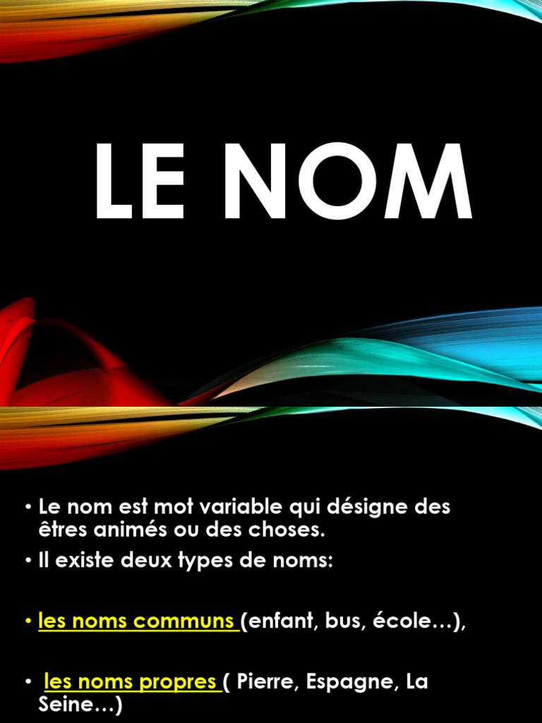 Le Genre Et Nombre Des Noms | PDF | Nom (grammaire) | Genre grammatical