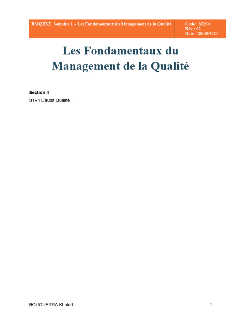 Audits Qualité selon ISO 9001 | PDF | Audit | Management de la qualité