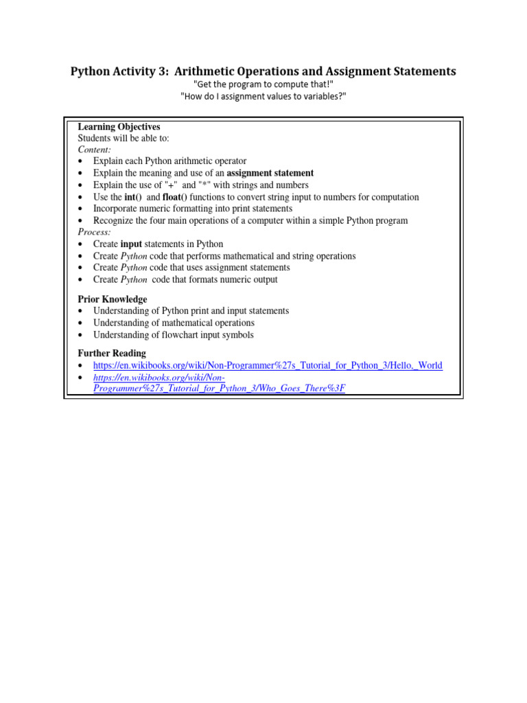 Py 03 Thonny Arithmetic | PDF | Computer Program | Programming
