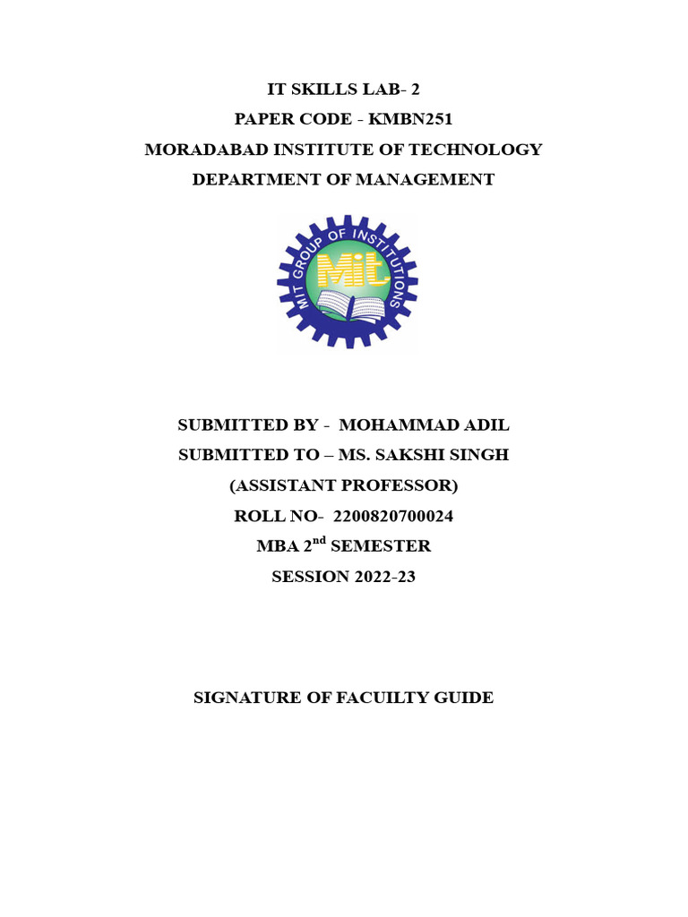 It Project Adil | PDF | Teaching Methods & Materials