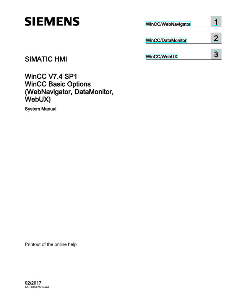 WinCC BasicOptions en-US en-US | PDF