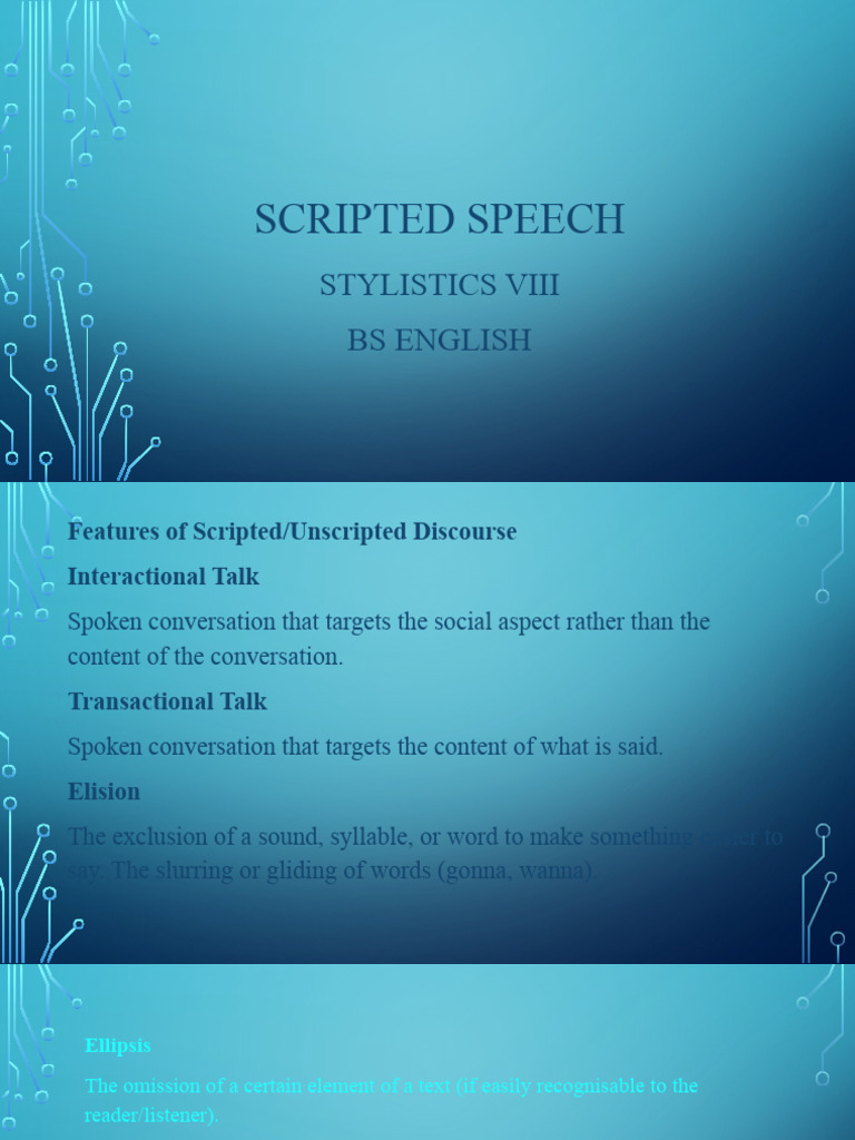 Speech Features for English Majors | PDF | Stress (Linguistics ...