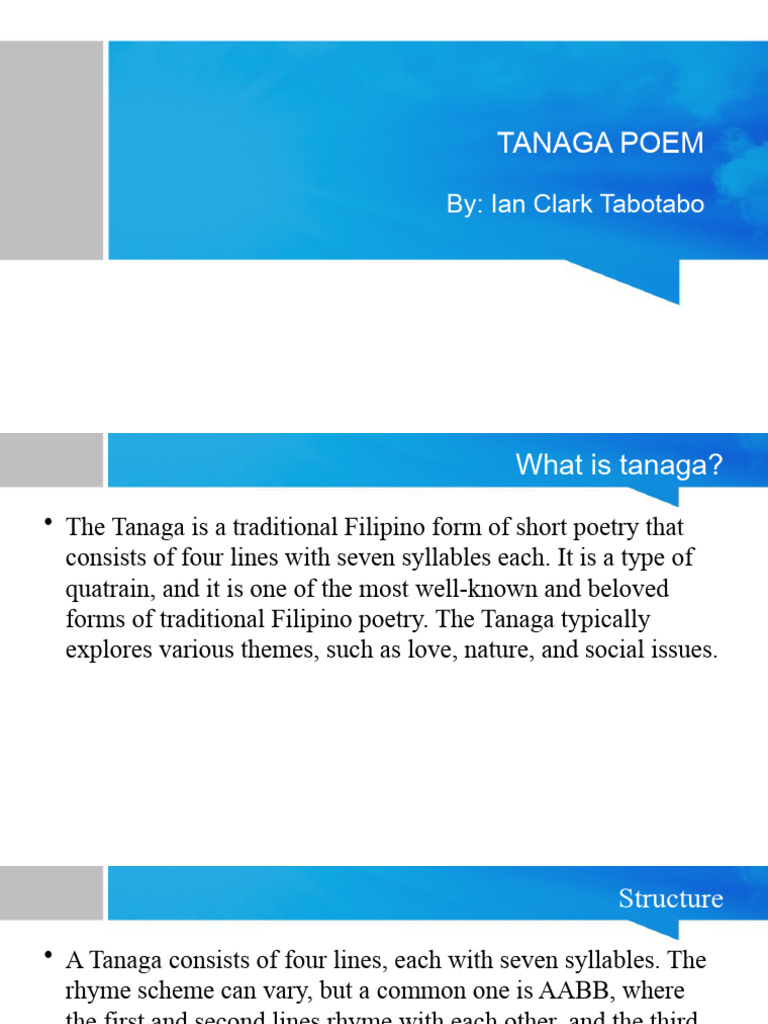 TANAGA | PDF