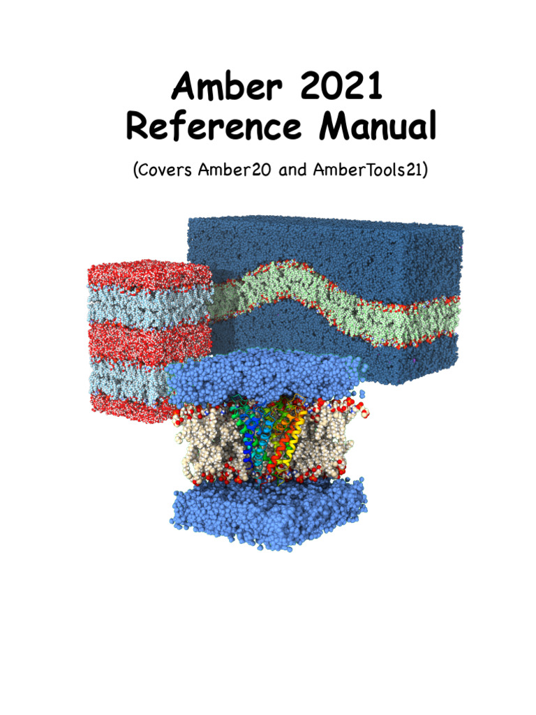 Amber 2021 Reference Manual Guide | PDF | Molecular Dynamics ...