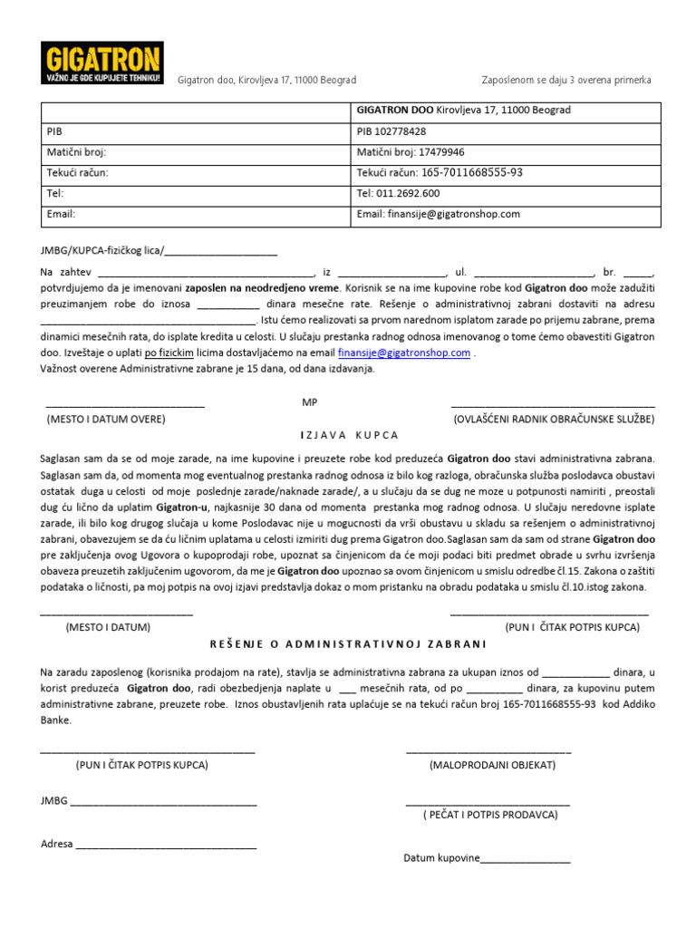 Gigatron_obrazac_AZ | PDF