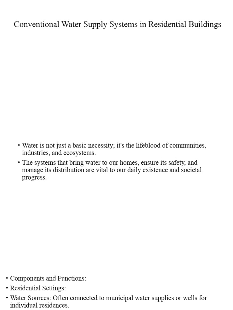 Water Supply Scheme Pdf Water Conservation Water Supply