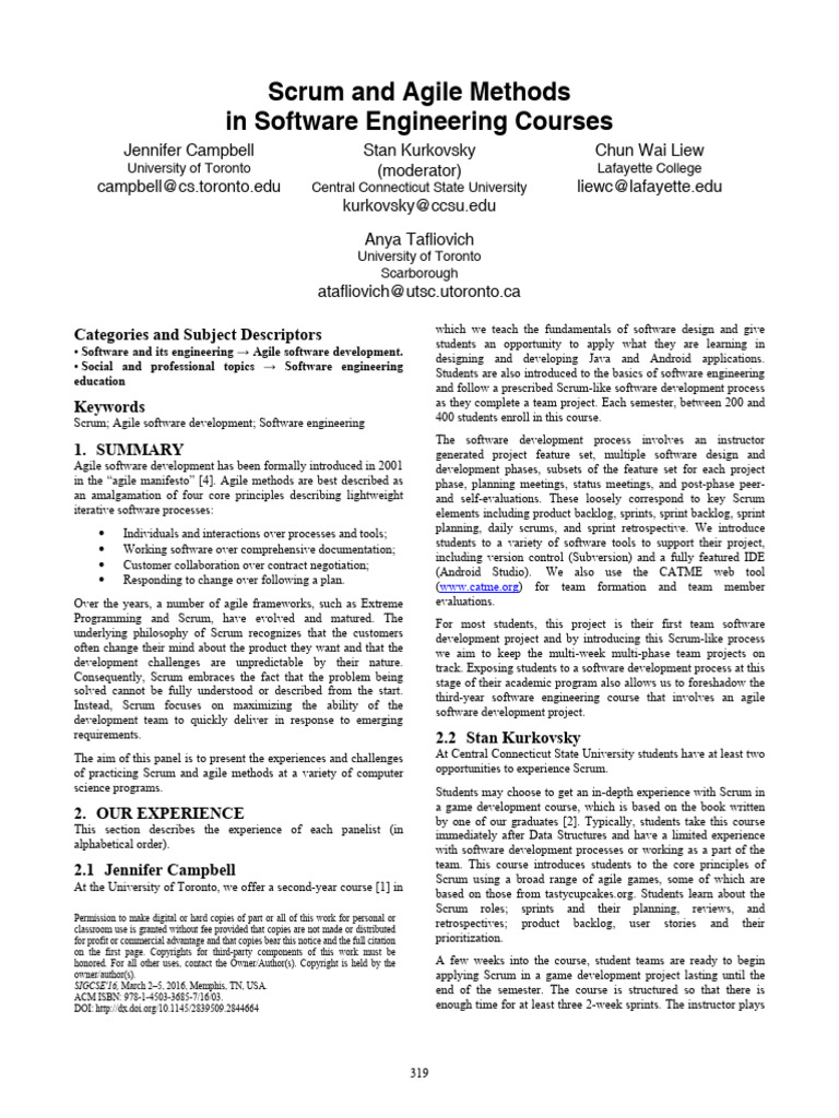 Scrum And Agile Pdf Agile Software Development Scrum Software