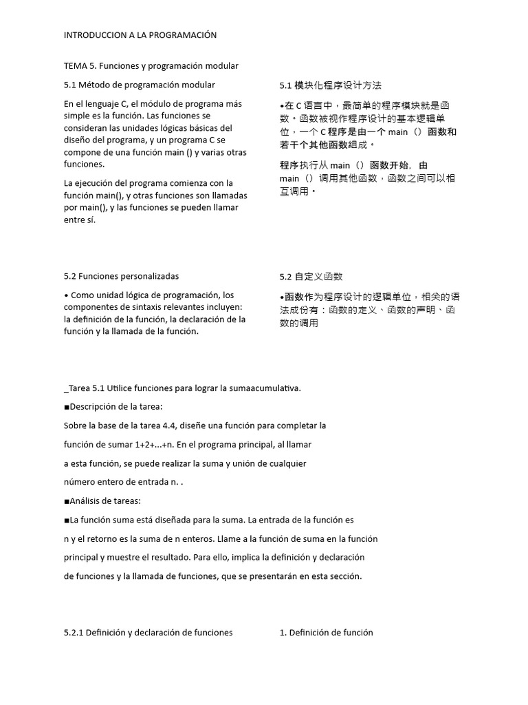 Tema 5 Intro Program | PDF | Variable (informática) | Lenguaje de programación