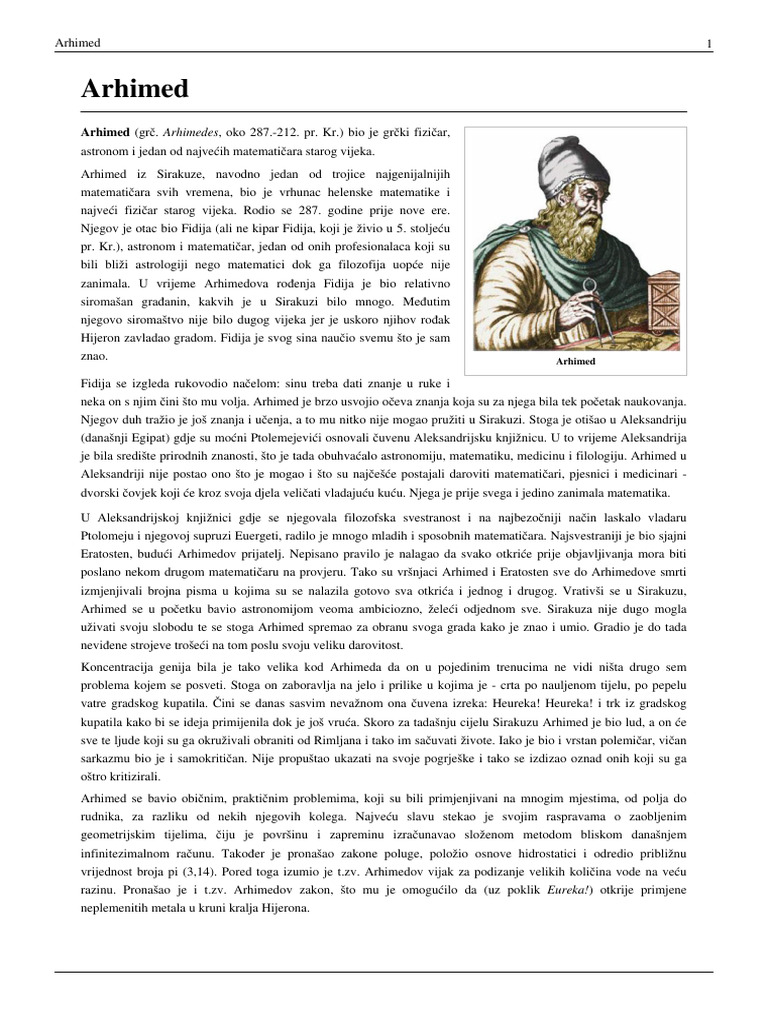 Arhimed | PDF