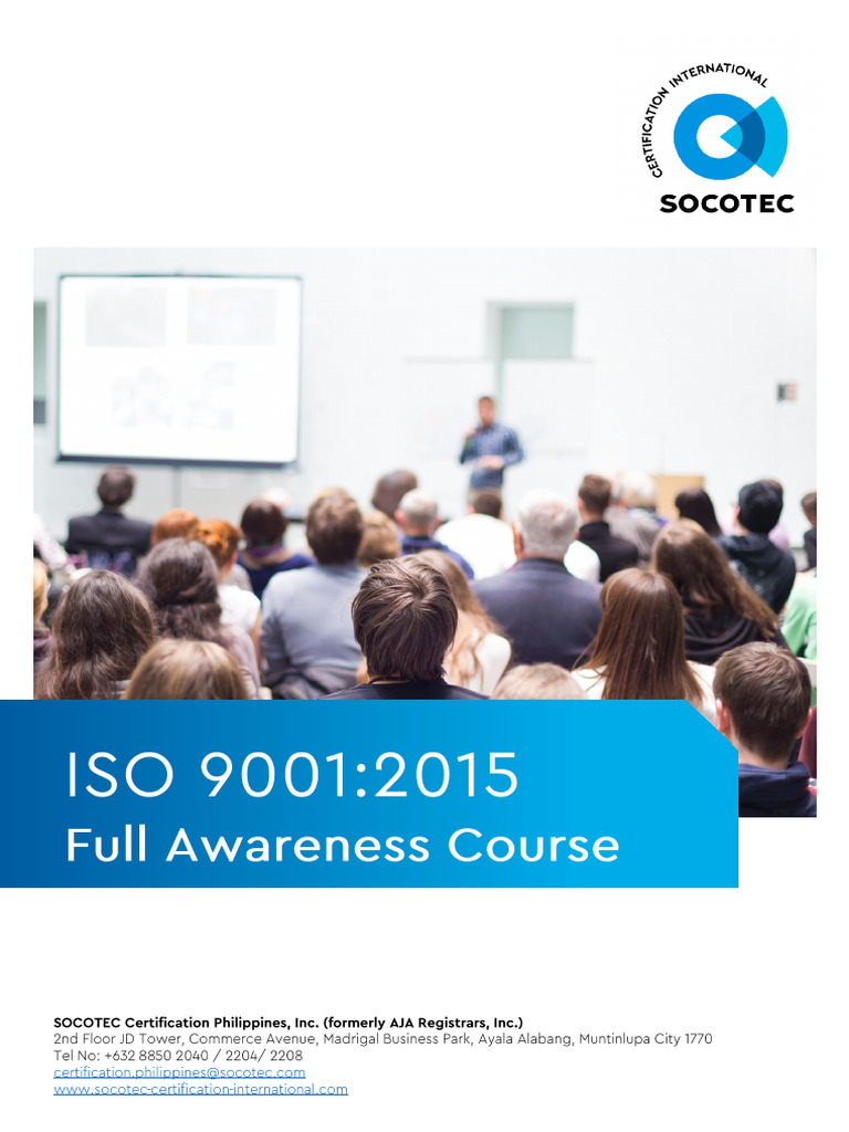 MATERIALS - ISO 9001 2015 Full Awareness Course - Sept2022 | PDF