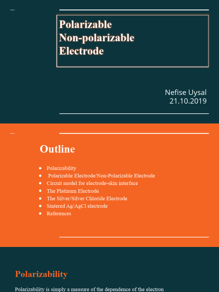 Polarizable vs Non-Polarizable Electrodes | PDF | Electrode | Silver