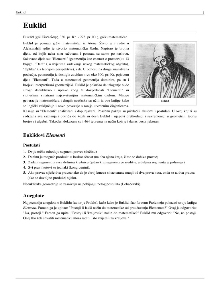 Euklid | PDF