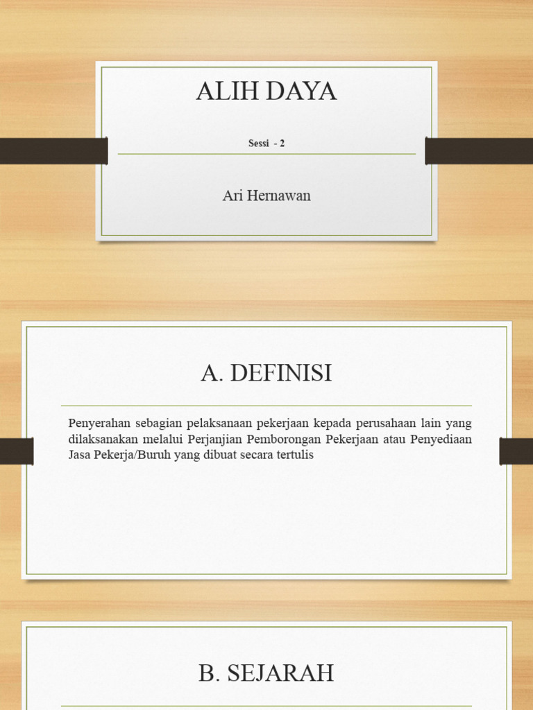 Kebijakan dan Praktik Alih Daya Pekerja | PDF