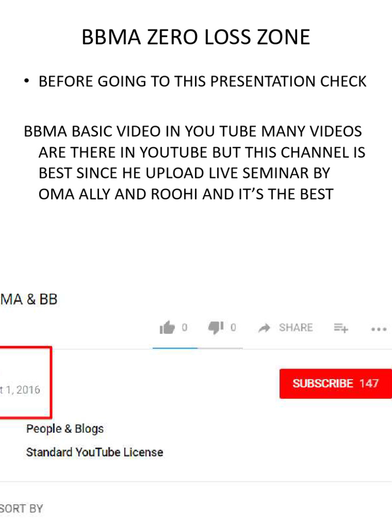 Bbma Zero Loss Zone Entry | PDF | Money | Economies