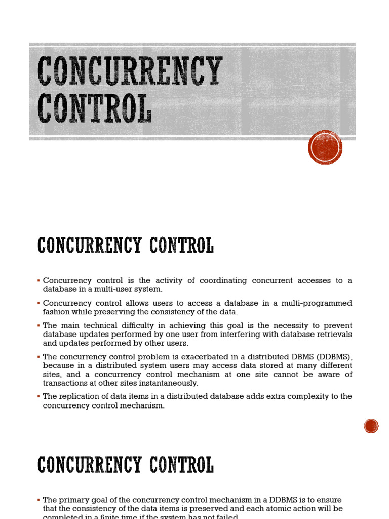 Concurrency Control | PDF | Database Transaction | Data
