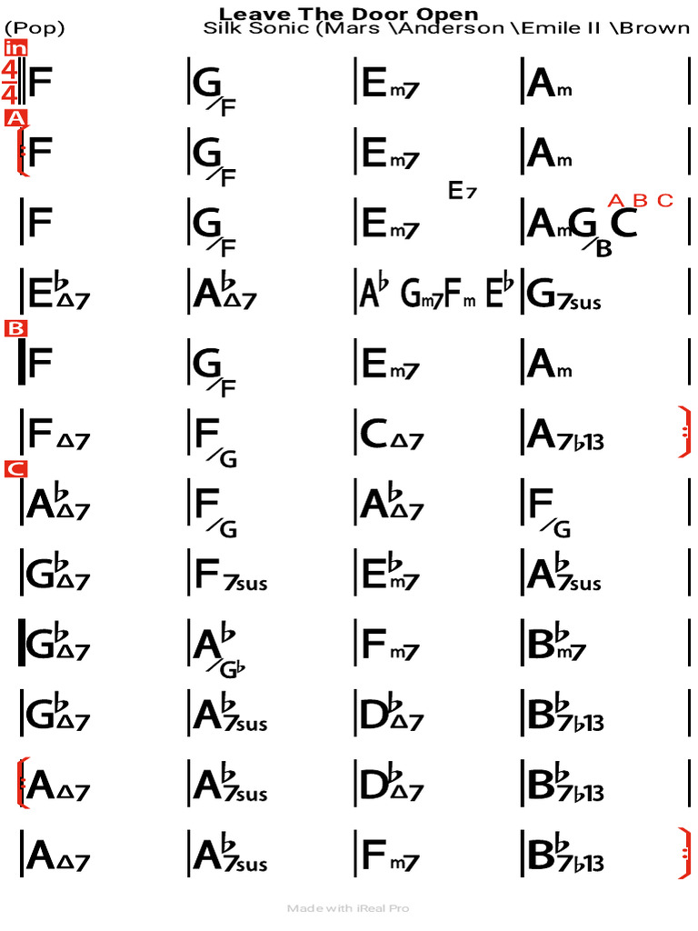 Leave The Door Open | PDF