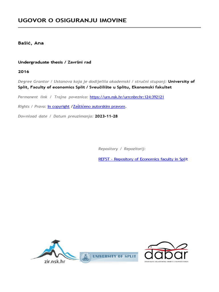 Basic Ana Efst 2016 Zavrs Struc | PDF