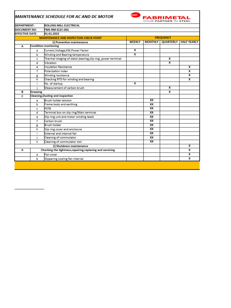 Checklist | PDF | Electric Motor | Power (Physics)