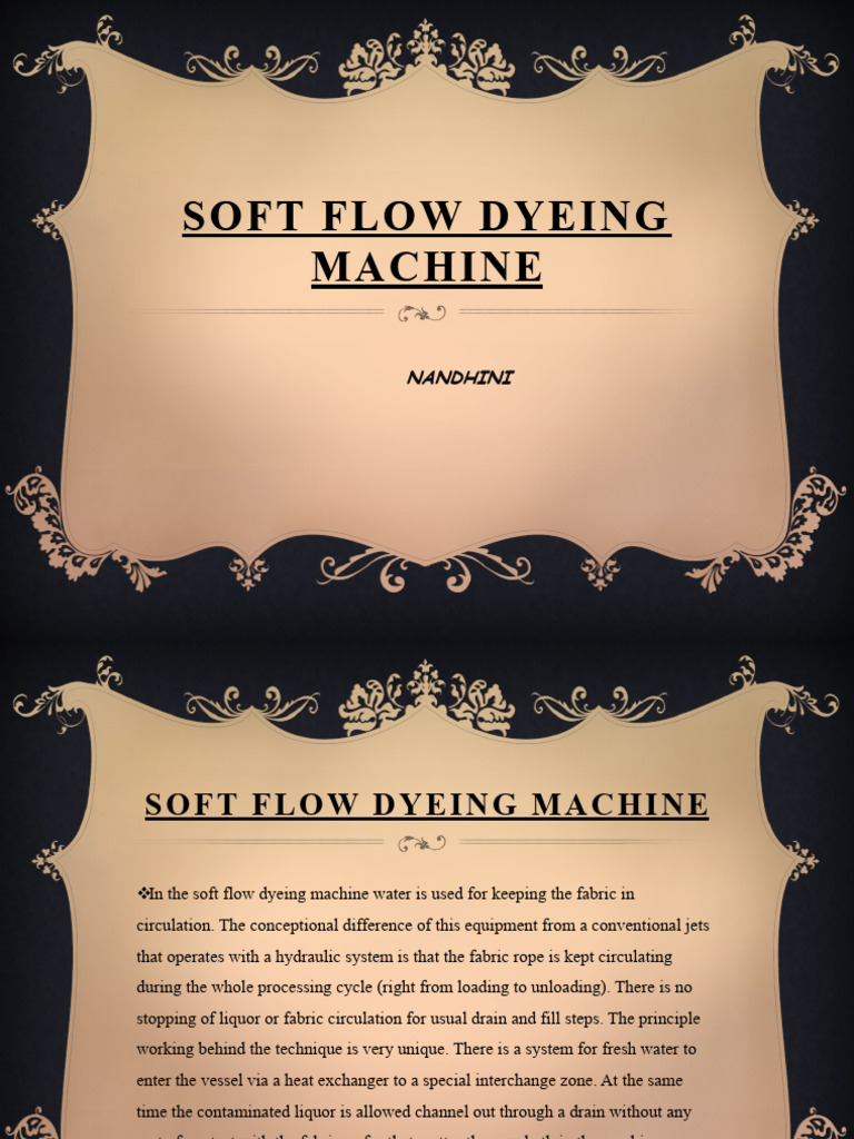 Soft Flow Dyeing Machine Guide | PDF | Technology & Engineering