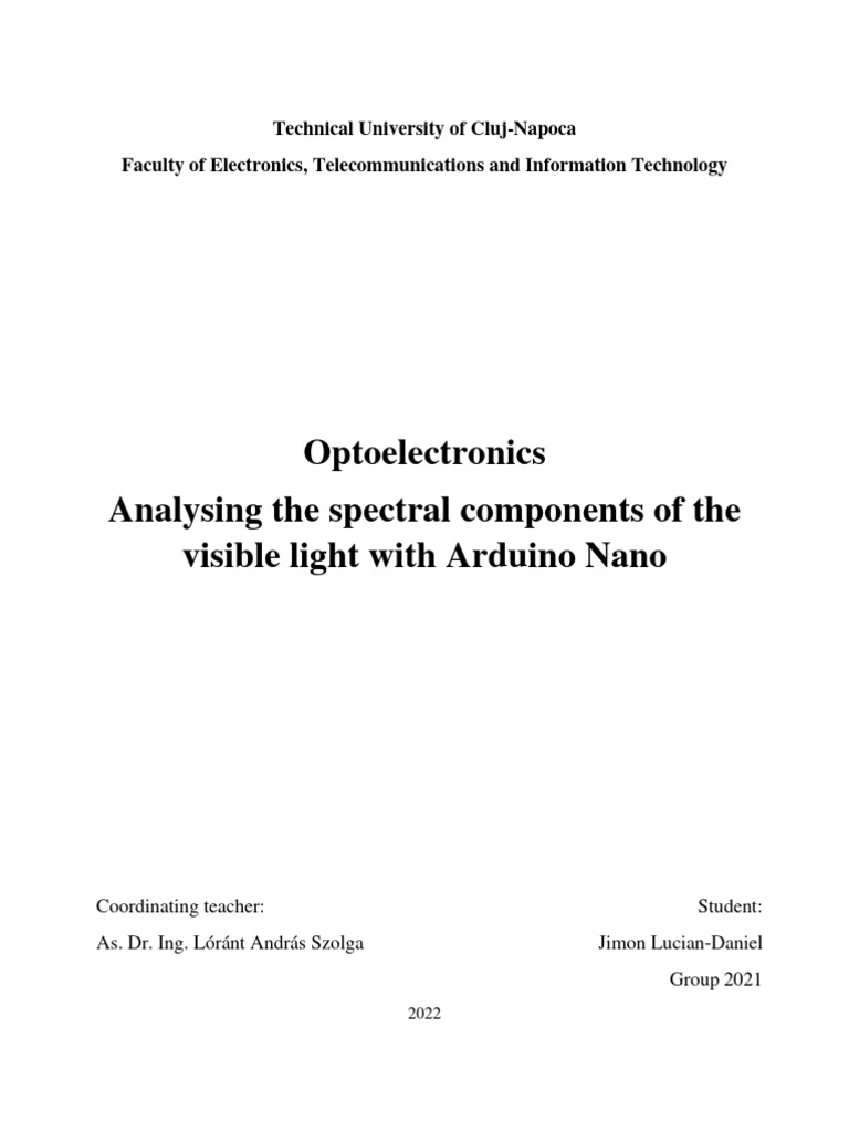 Optoelectronics Project | PDF