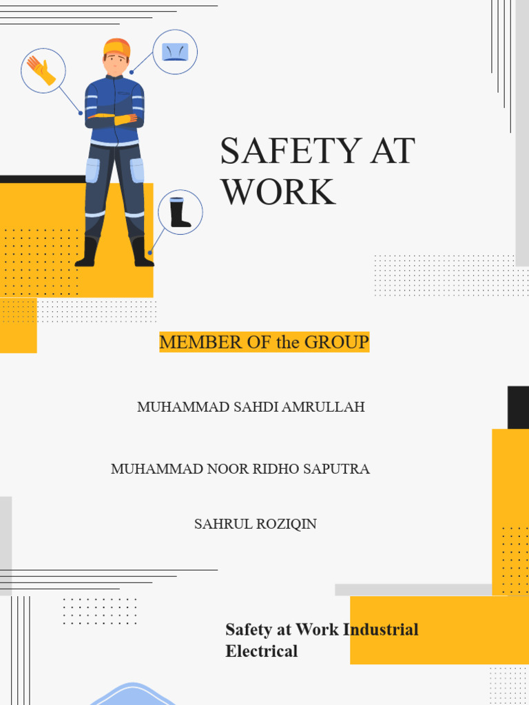 Safety at Work | PDF | Personal Protective Equipment | Occupational ...