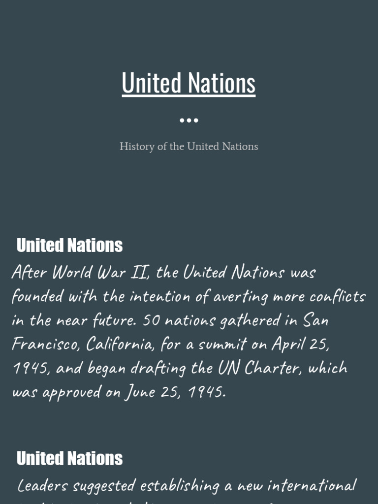 United-Nations | PDF | United Nations | International Relations