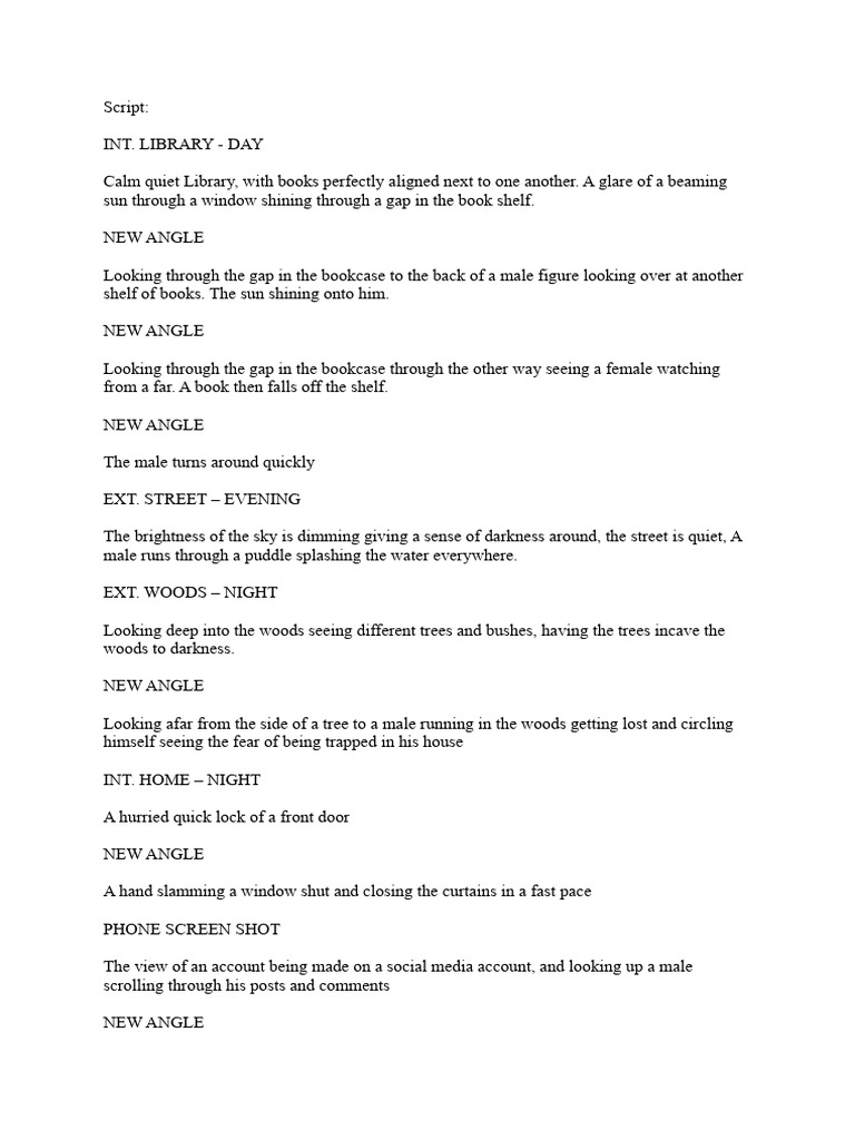 script psycho stalker | PDF