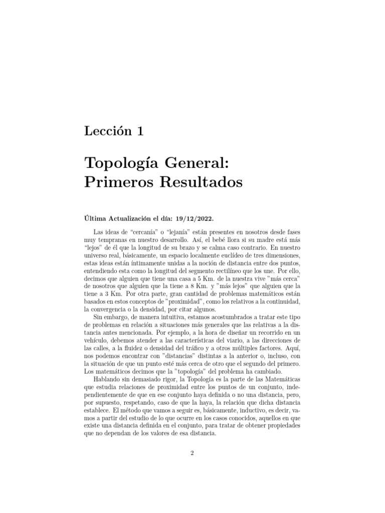 Teoría Tema 1 Pdf Longitud Conjunto Matemáticas