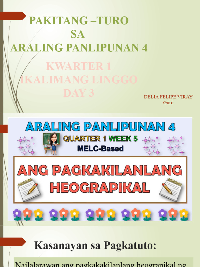 Co PPT AP 4 q1 w5 Day 3 | PDF