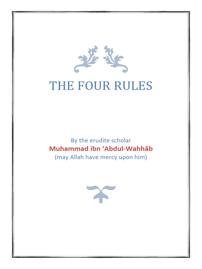 The Four Rules | PDF