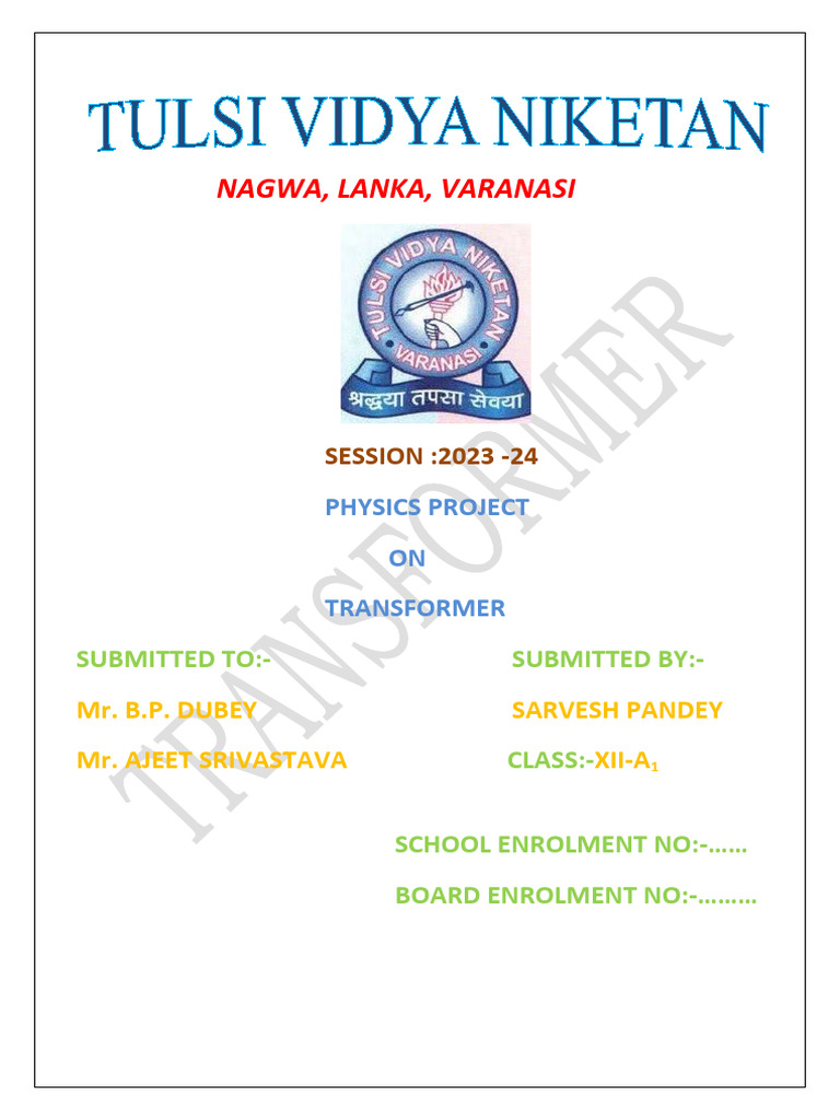 Physics Project | PDF