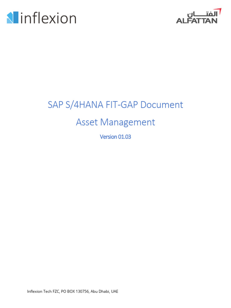 SAP S/4HANA Asset Management Fit-Gap | PDF