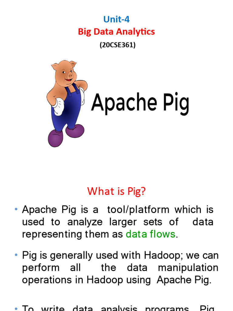 BDA - Unit-4 Part 1 | PDF | Apache Hadoop | Relational Model
