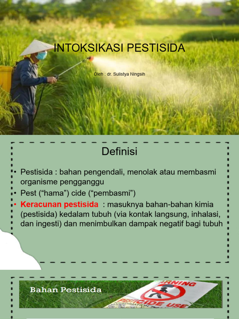 Keracunan Pestisida: Gejala dan Penanganan | PDF