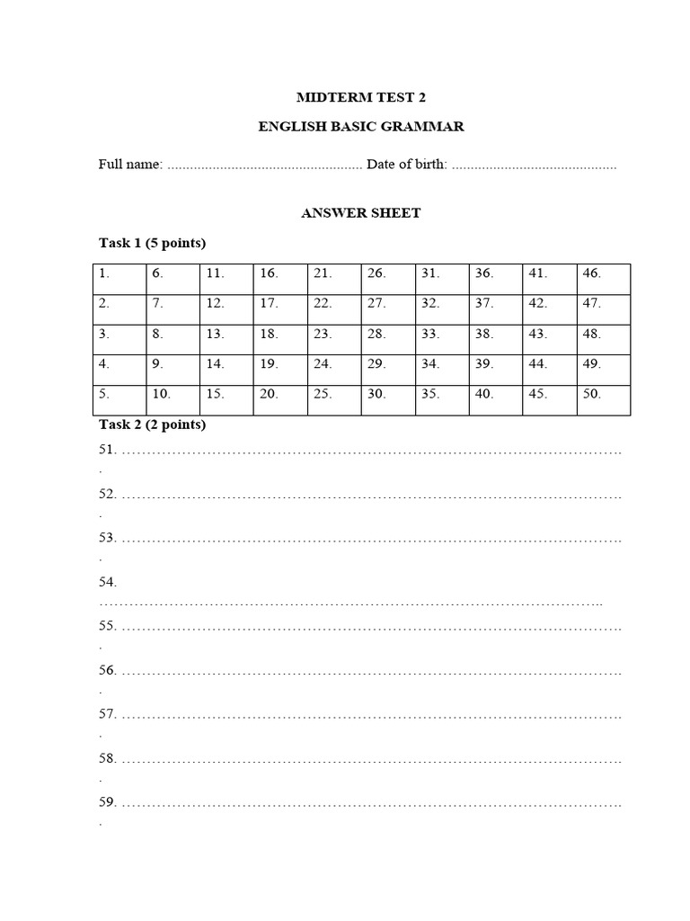 Mid Term 2 Code 1 Key | PDF