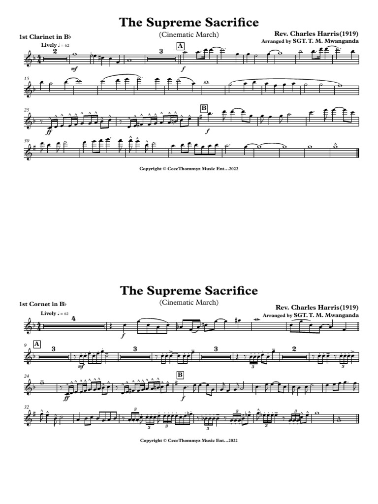 The Supreme Sacrifice | PDF