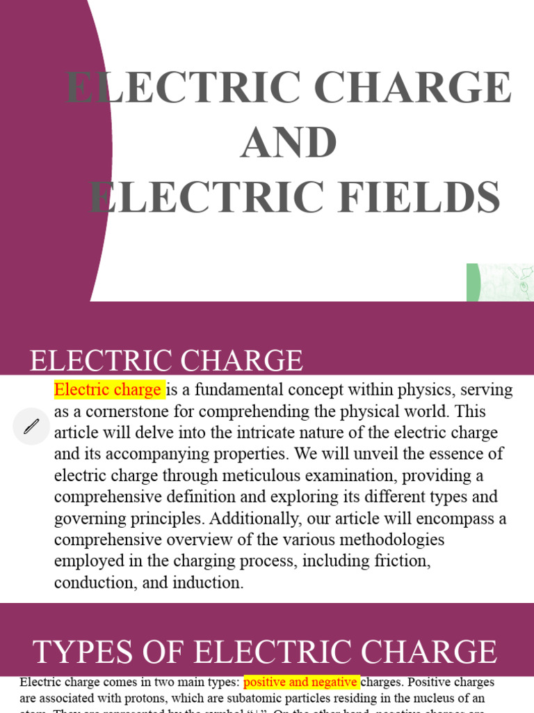 Electric Charge | PDF | Electric Charge | Electric Field