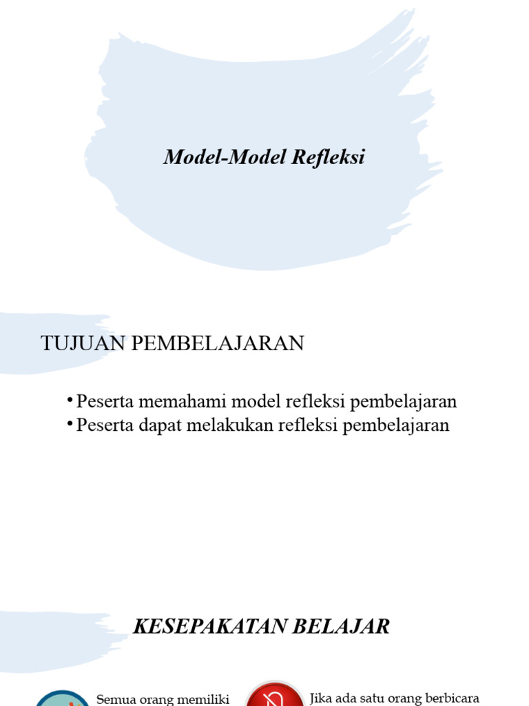 Model Refleksi Pembelajaran | PDF