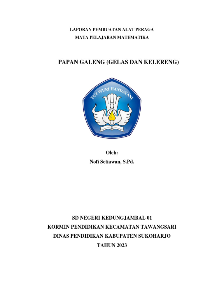 Karya Inovasi - Alat Peraga Papan Galeng - NOFI SETIAWAN - 201503021556 ...