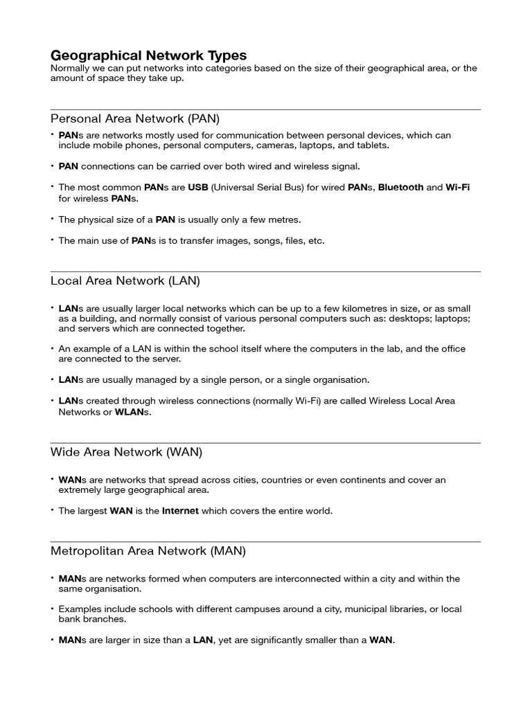 3 - Geographical Network Types | PDF