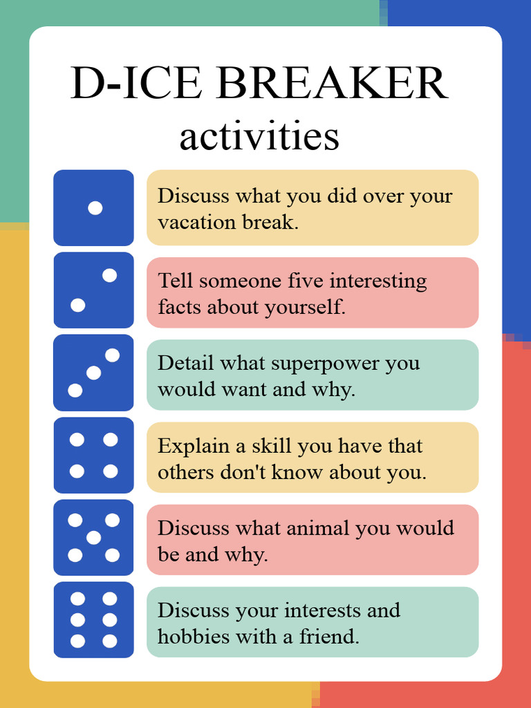 Back To School Ice Breaker Activities | PDF | Sports & Recreation ...