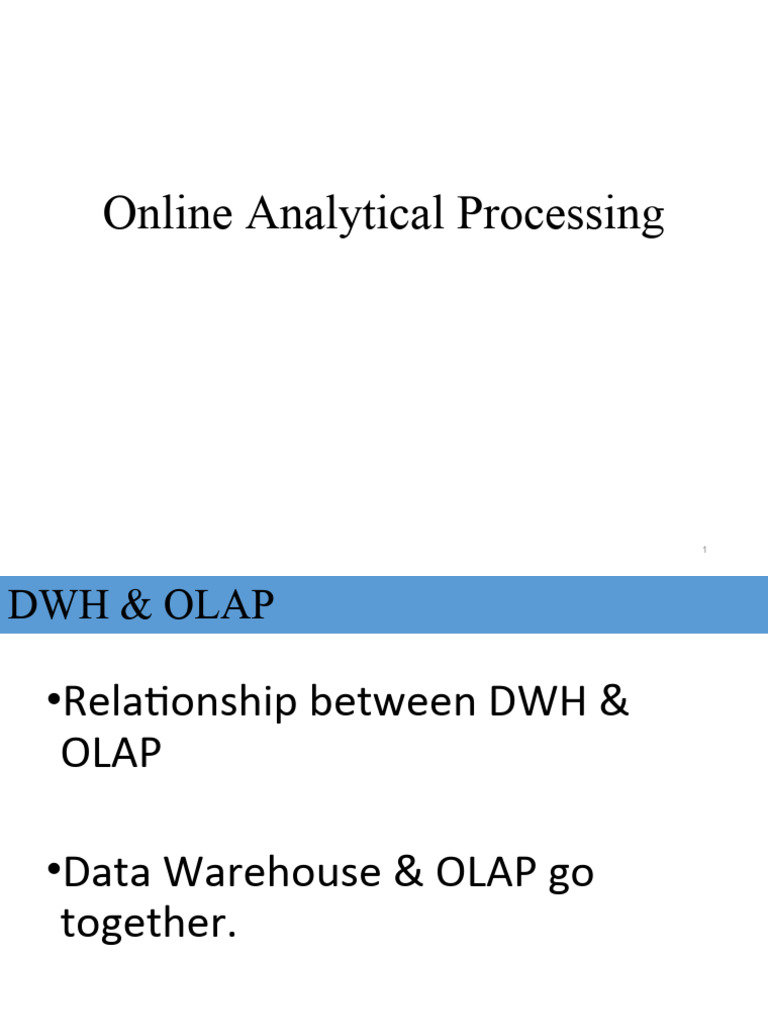 Understanding OLAP and Its Implementations | PDF | Information ...