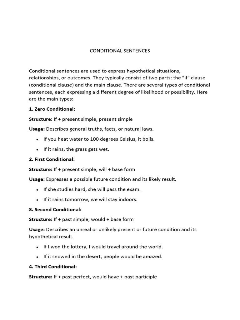 Understanding Hypothetical Conditionals | PDF | Language Arts & Discipline