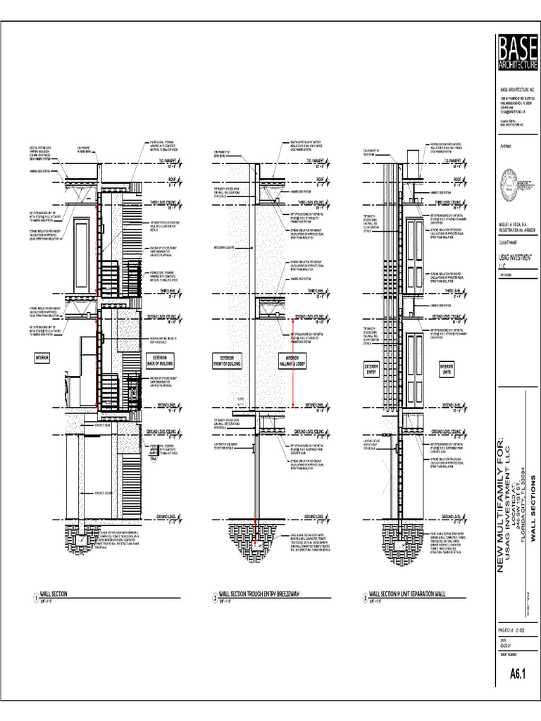 A6-1 - Wall Sections | PDF