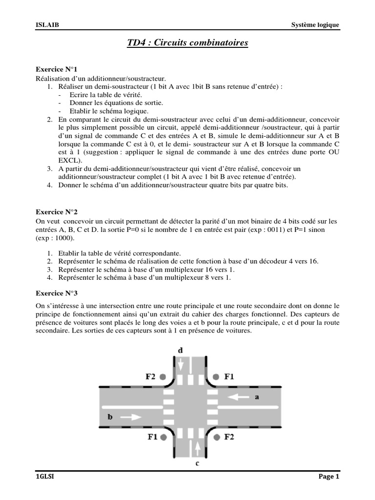 TD4 Systeme Logique | PDF