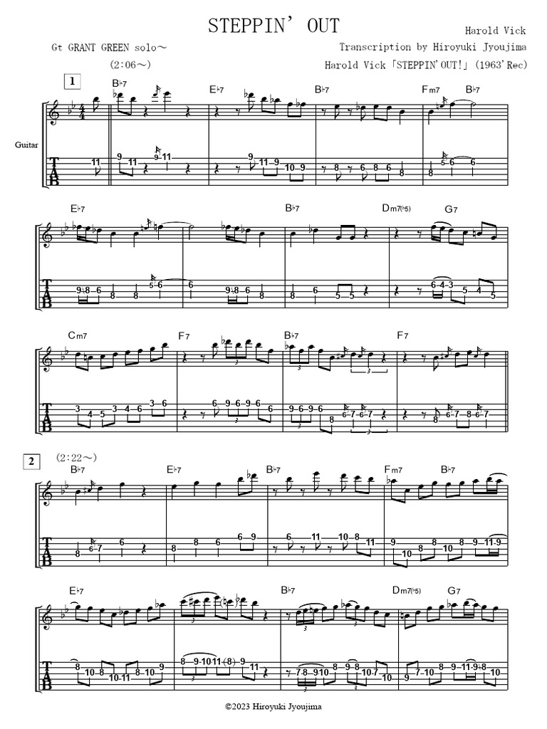 【Tab】Steppin'Out | PDF