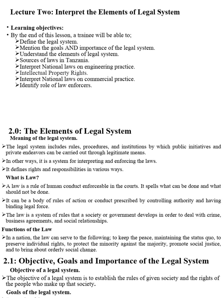 Understanding Tanzania's Legal System | PDF | Trademark | Patent