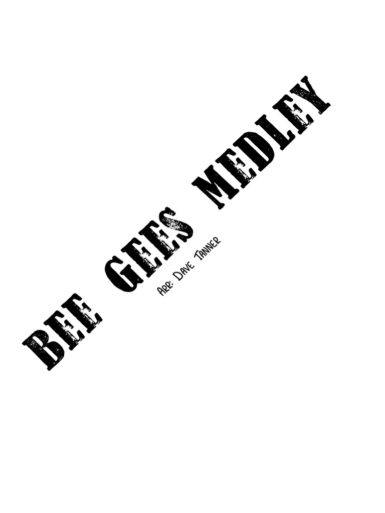 Bee Gees Medley Versão Band - Score and Parts - 231223 - 114006 | PDF