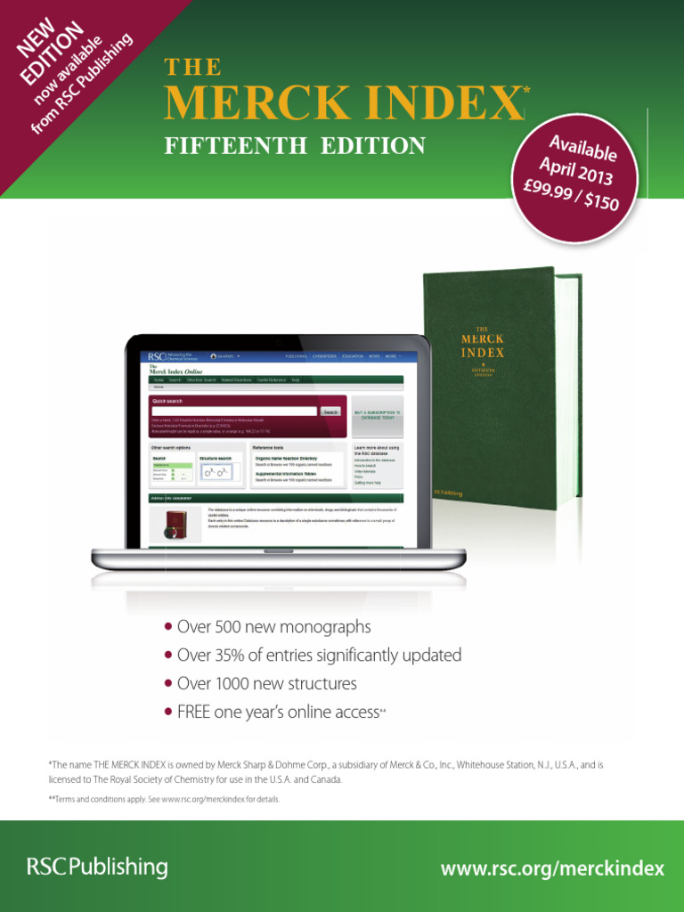 Merck Index | PDF | Merck & Co. | Chemistry
