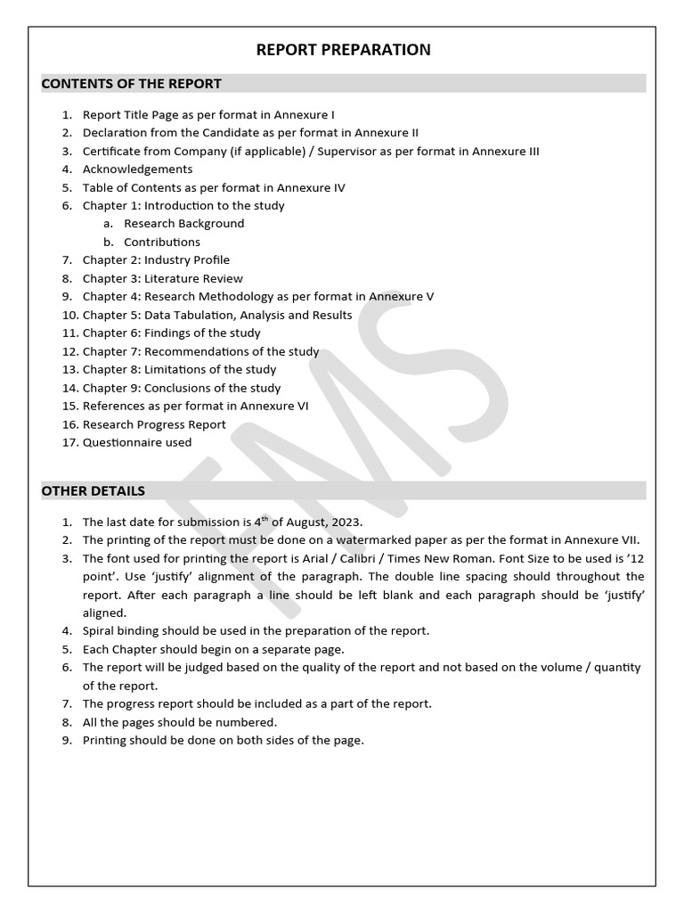 Research Report Preparation Lab | PDF
